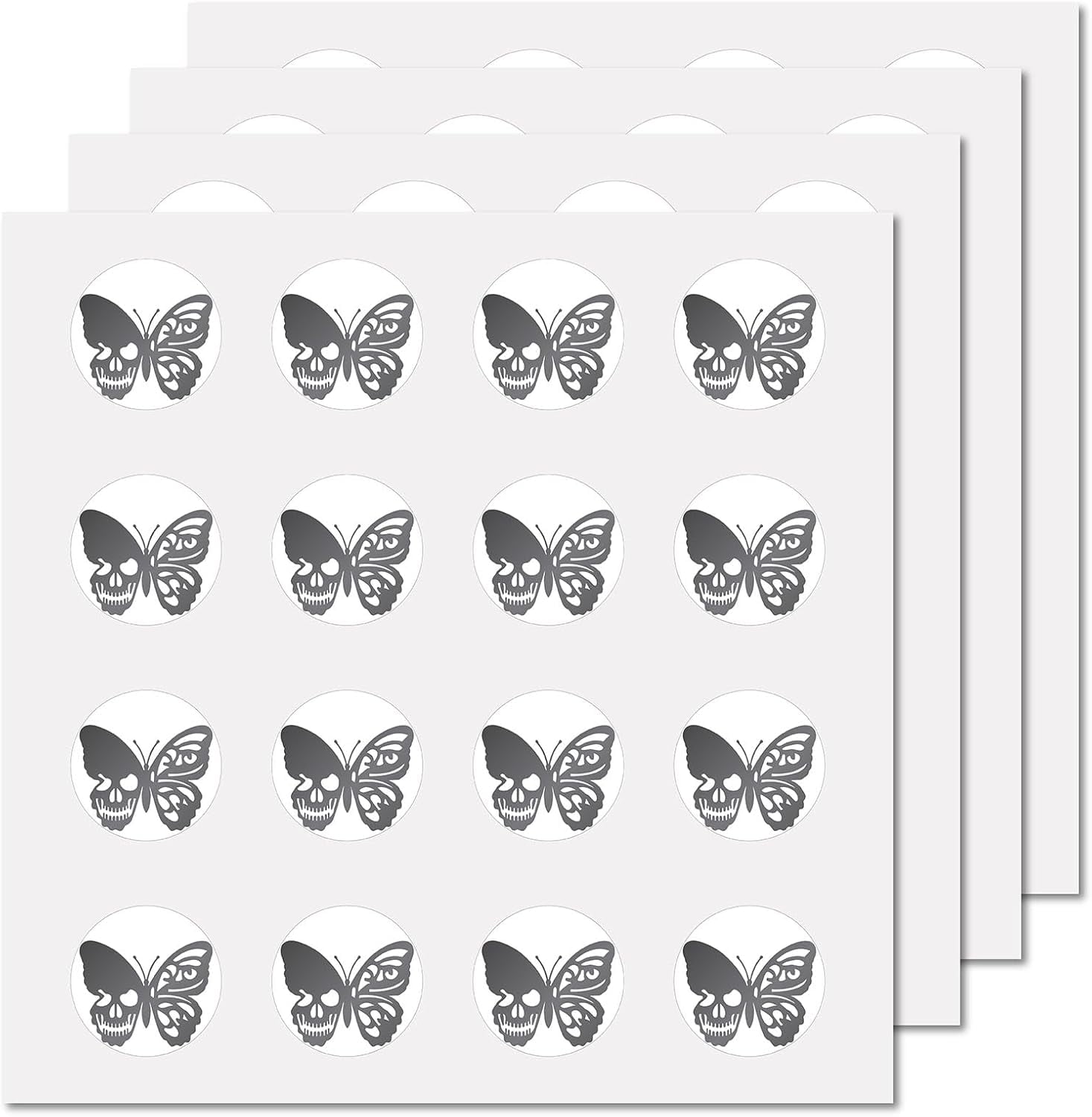 8 Sheets Plastic Waterproof Self-Adhesive Picture Stickers Round Dot ...