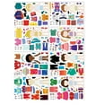8 Sheets Pretend Play Sticker Children's Dress Up Puzzle Sticker Water ...