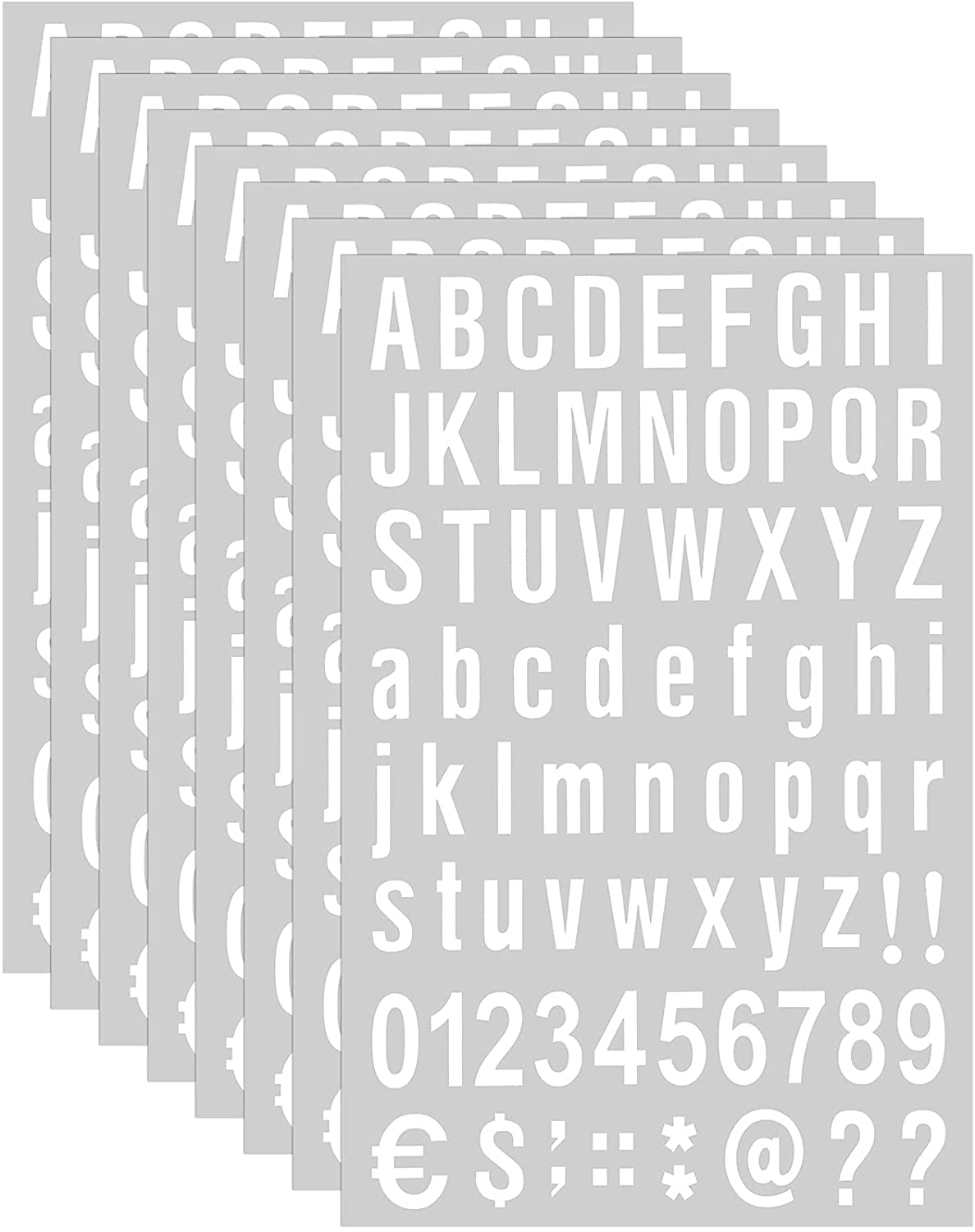 8 Sheets Self Adhesive Vinyl Letters Numbers Kit, Mailbox Sticker for ...