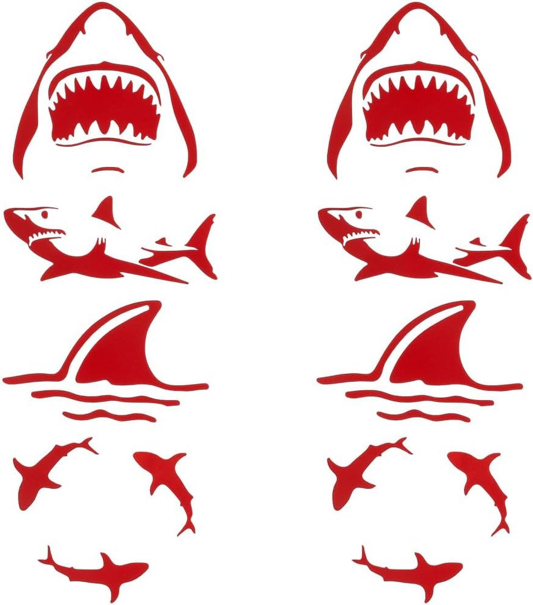 8 Sheets Shark Car Decal Ocean Sea Animal Reflective Decals Vinyl ...
