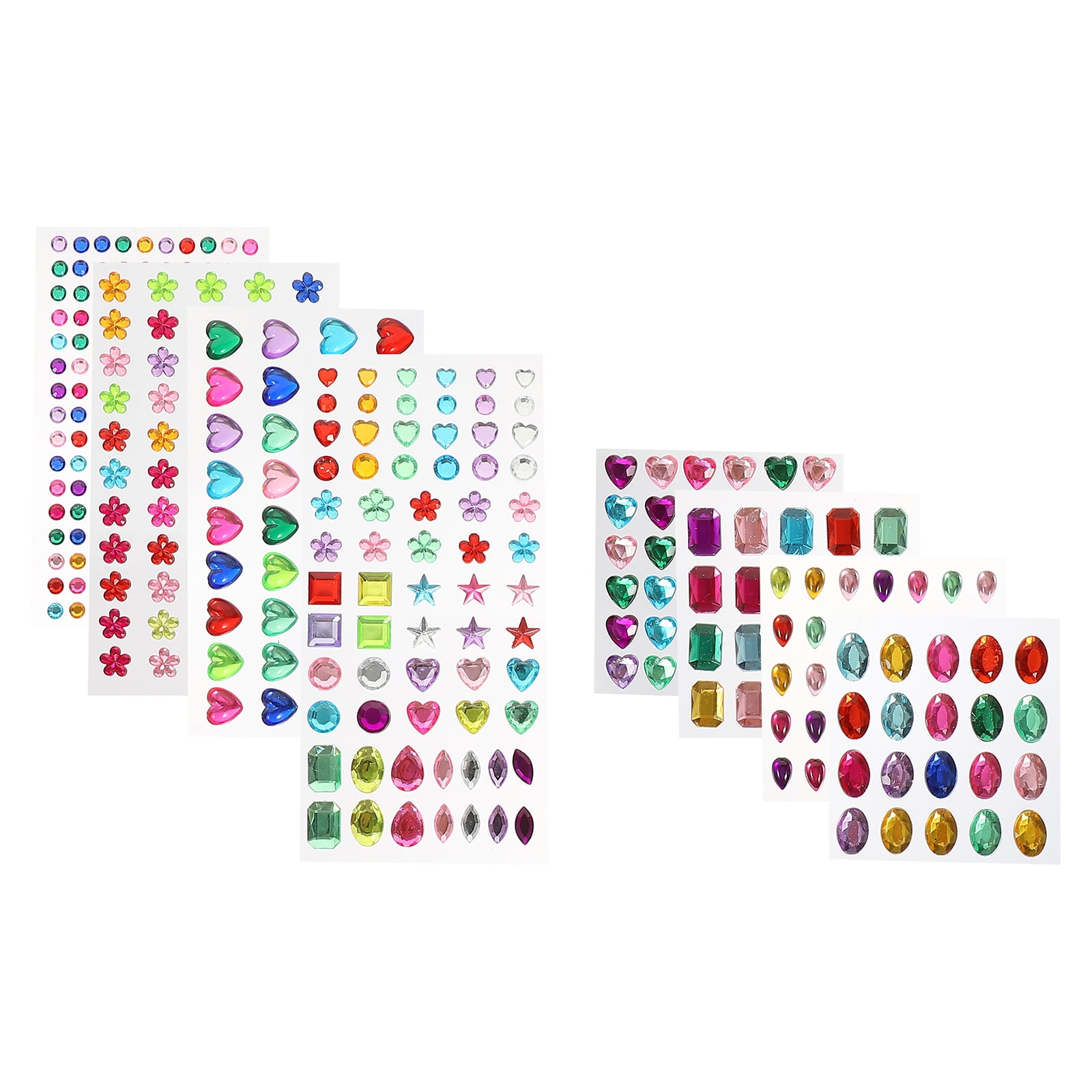 8 Sheets Sticker Paper Stickers Diamond Set Photo Album Decorations ...