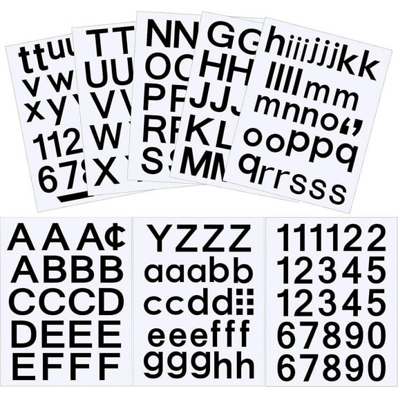 3Pcs Black Modern House Numbers Self-Adhesive Yannianjz Black Modern ...