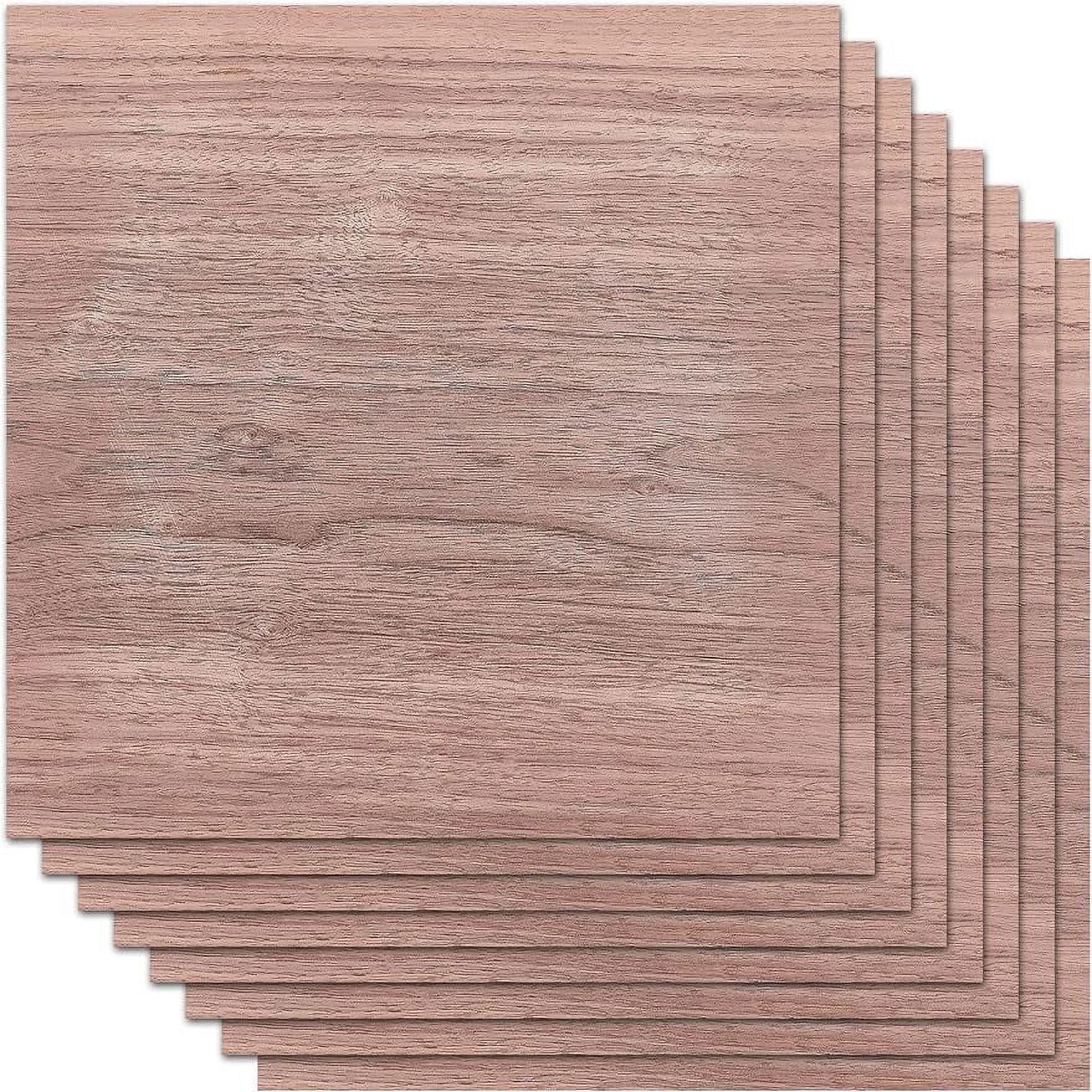 8 Sheets 11.8x11.8inch Square Walnut Wood Veneer Boards, 0.5mm Thin ...