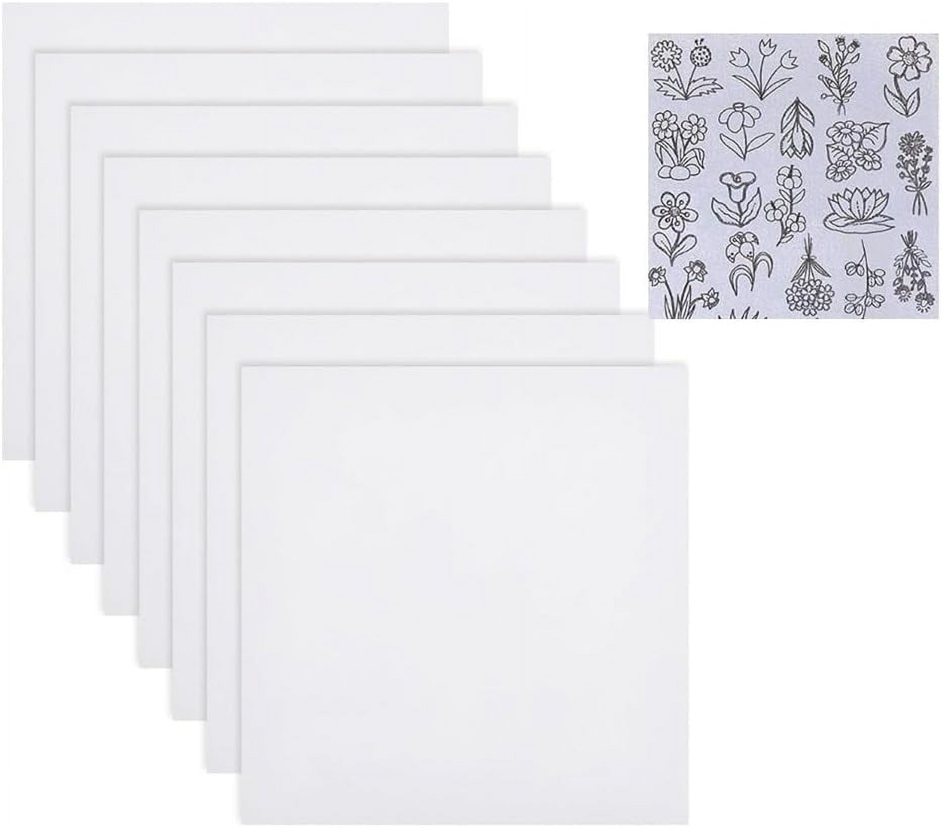 8 Sheets Wash Away Embroidery Stabilizer 7.87x8 Inch Water Soluble ...