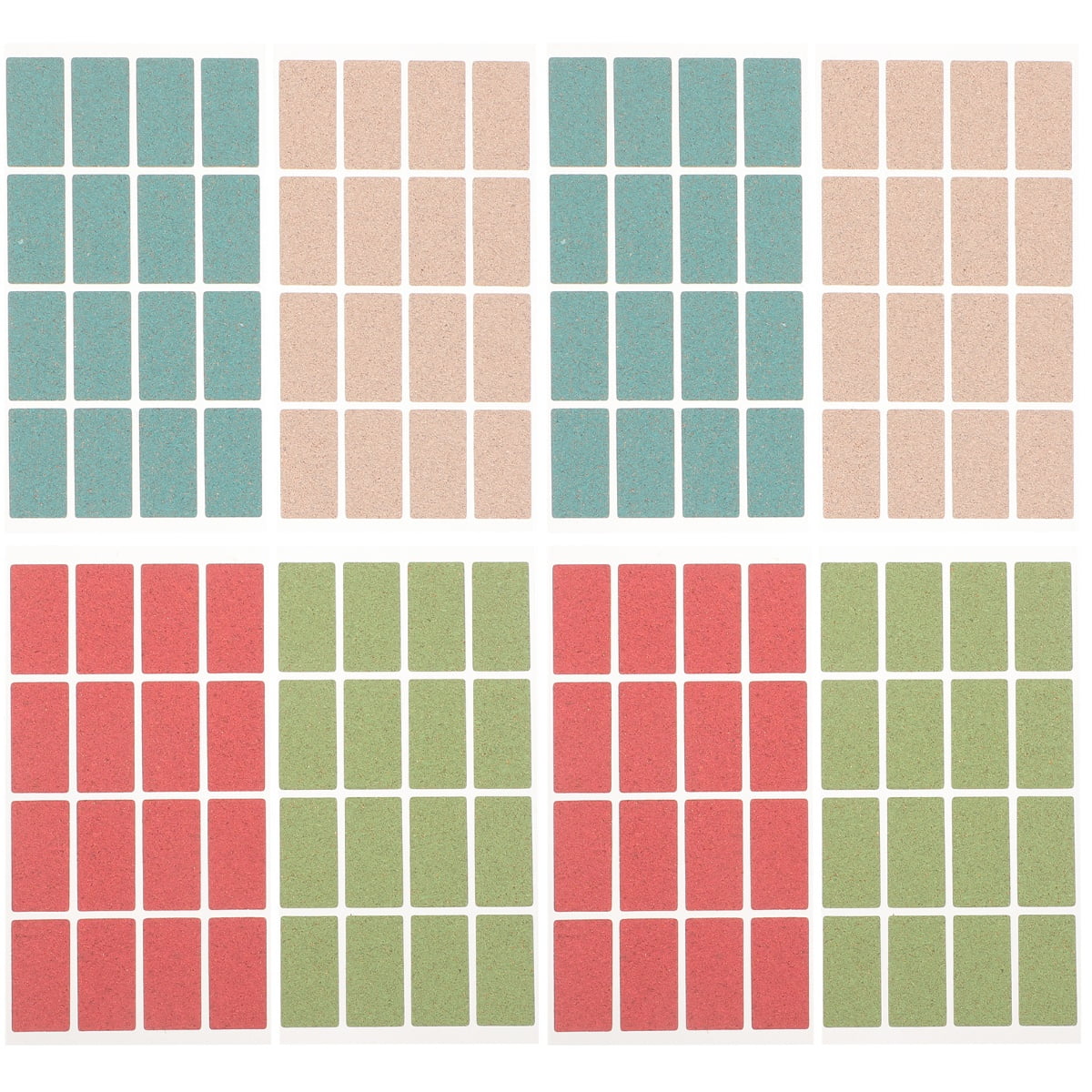 8 Sheets Wooden Name Tag Sticker Student Tags Stickers Blank Baby ...