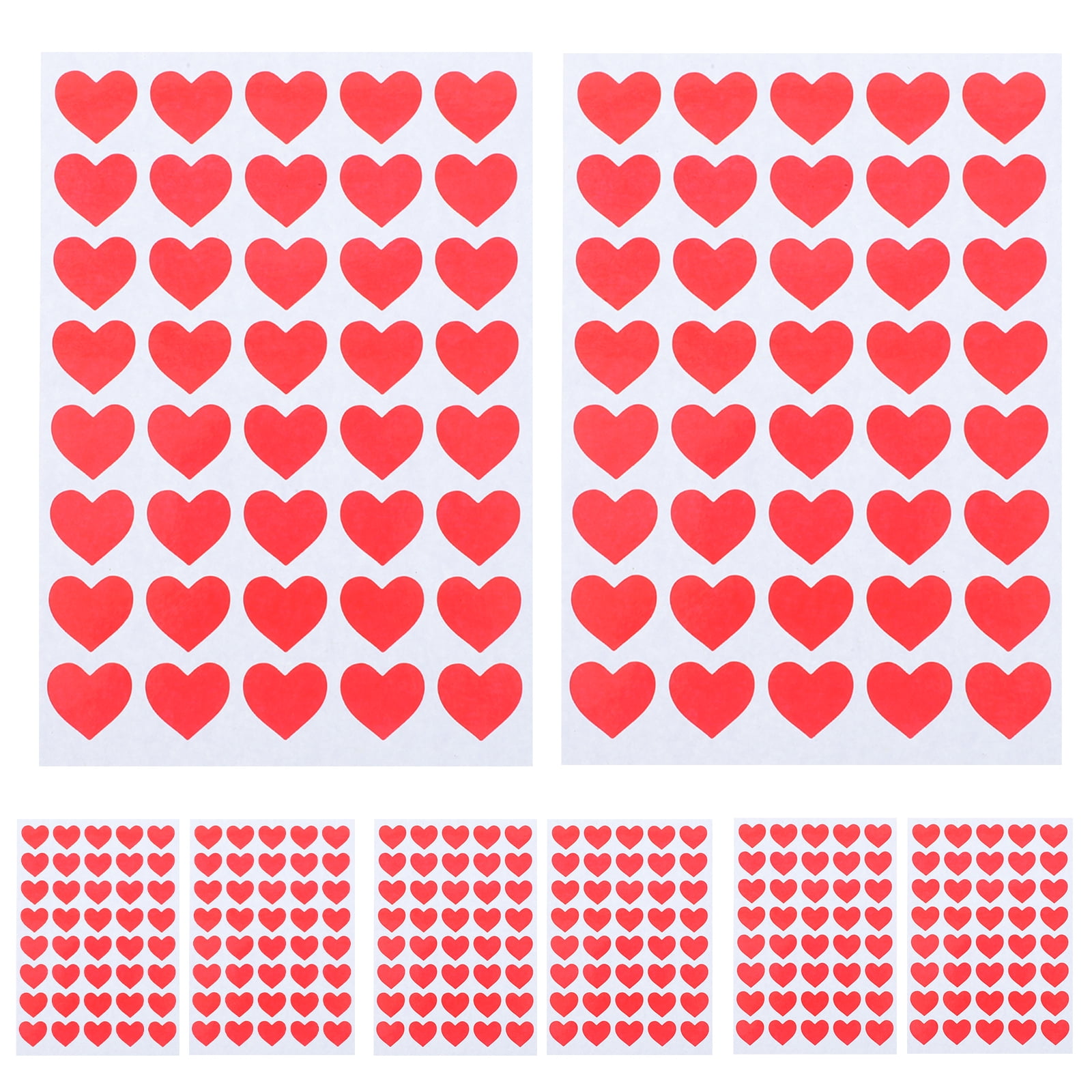 8 Sheets of Adorable Reward Stickers Multi-function Heart Stickers ...