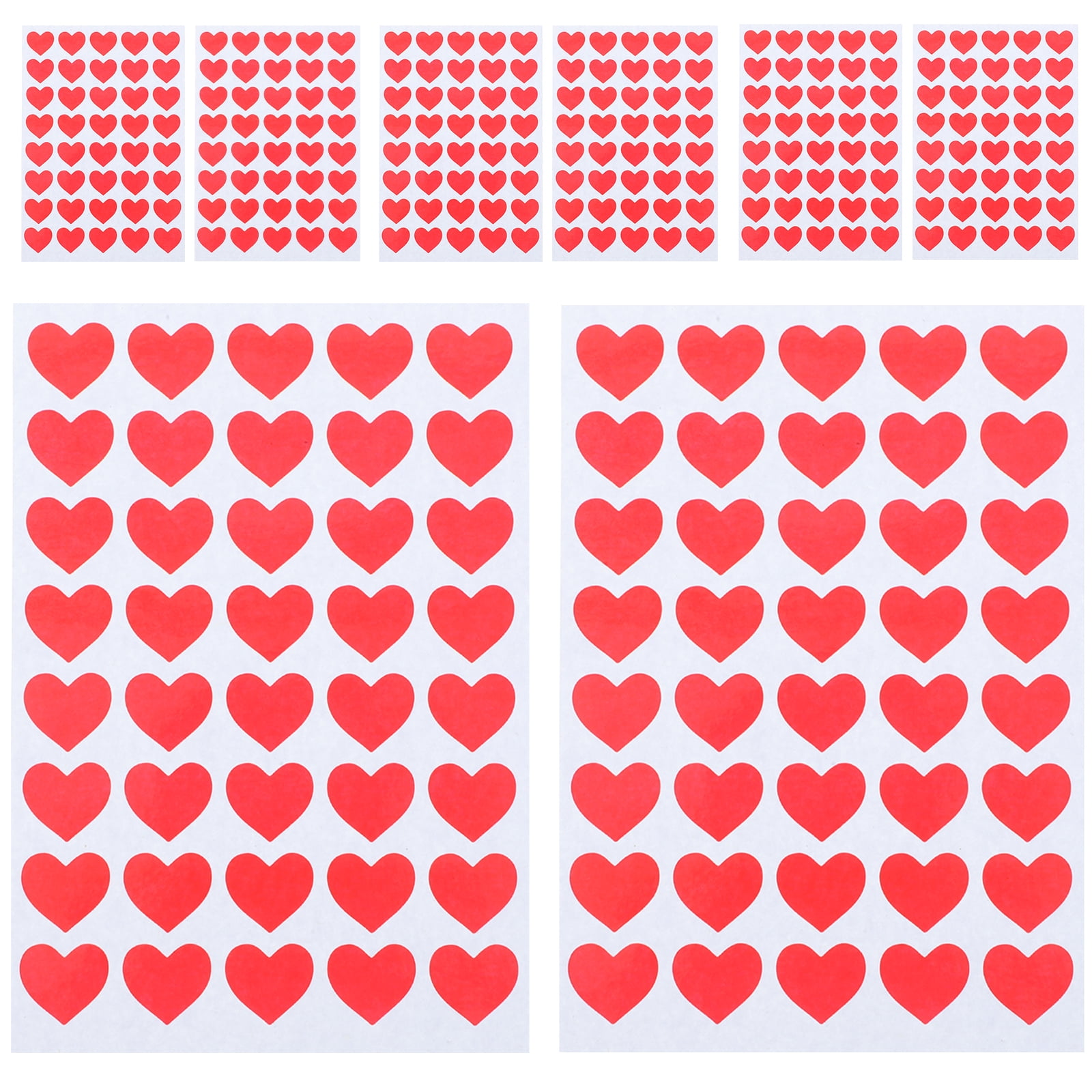 CIMAXIC Lovely Self-Adhesive Heart Stickers Safe Reliable for Classroom ...