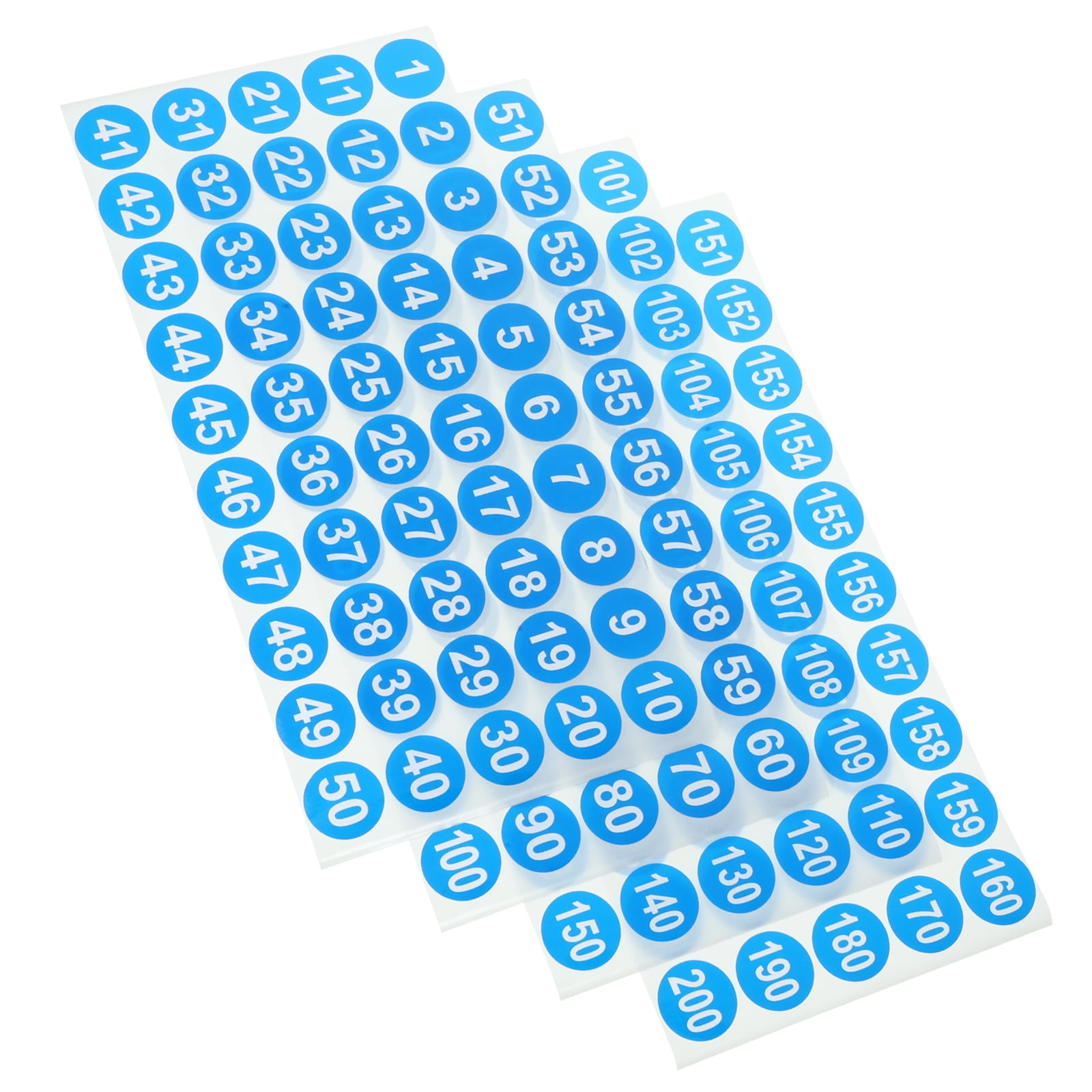 8 Sheets of Numbered Stickers Adhesive Number Stickers Number ...