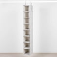 8 Shelf Hanging Fabric Shoe Organizer - Closet System Component, Gray ...