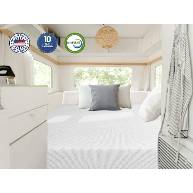 "8"" Short Queen Camper RV Mattress - 5-Layer Memory Foam, Made in USA ...
