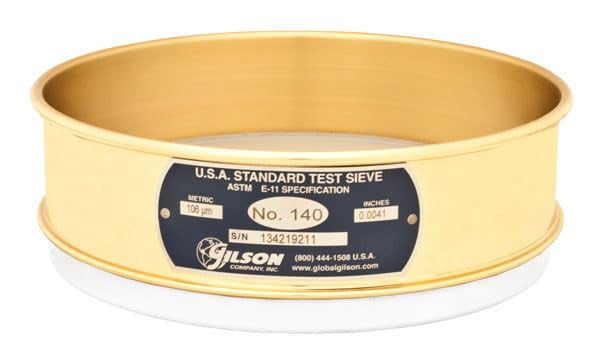 8" Sieve, Brass/Stainless, Full Height, No. 200 - Walmart.com