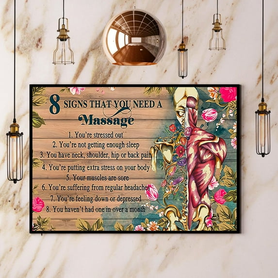 8 Signs That You Need A Massage Paper Poster No Frame Matte Wall Art ...
