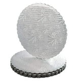 8" Silver Scalloped Edge Boards, 12 ct - Walmart.com