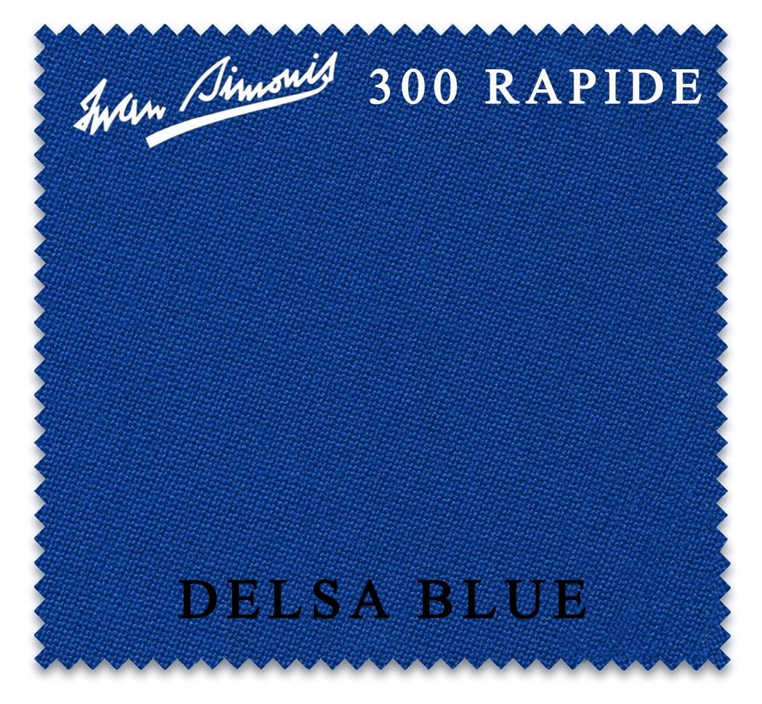 8' Simonis 300 Rapide Carom 3-Cushion Billiard Table Cloth - Delsa Blue ...