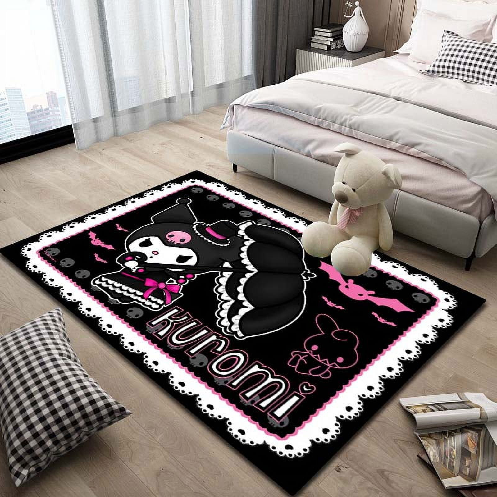 8 Size Kuromi Cute Cartoon Printing Carpet and Rug Living Room Bedroom ...