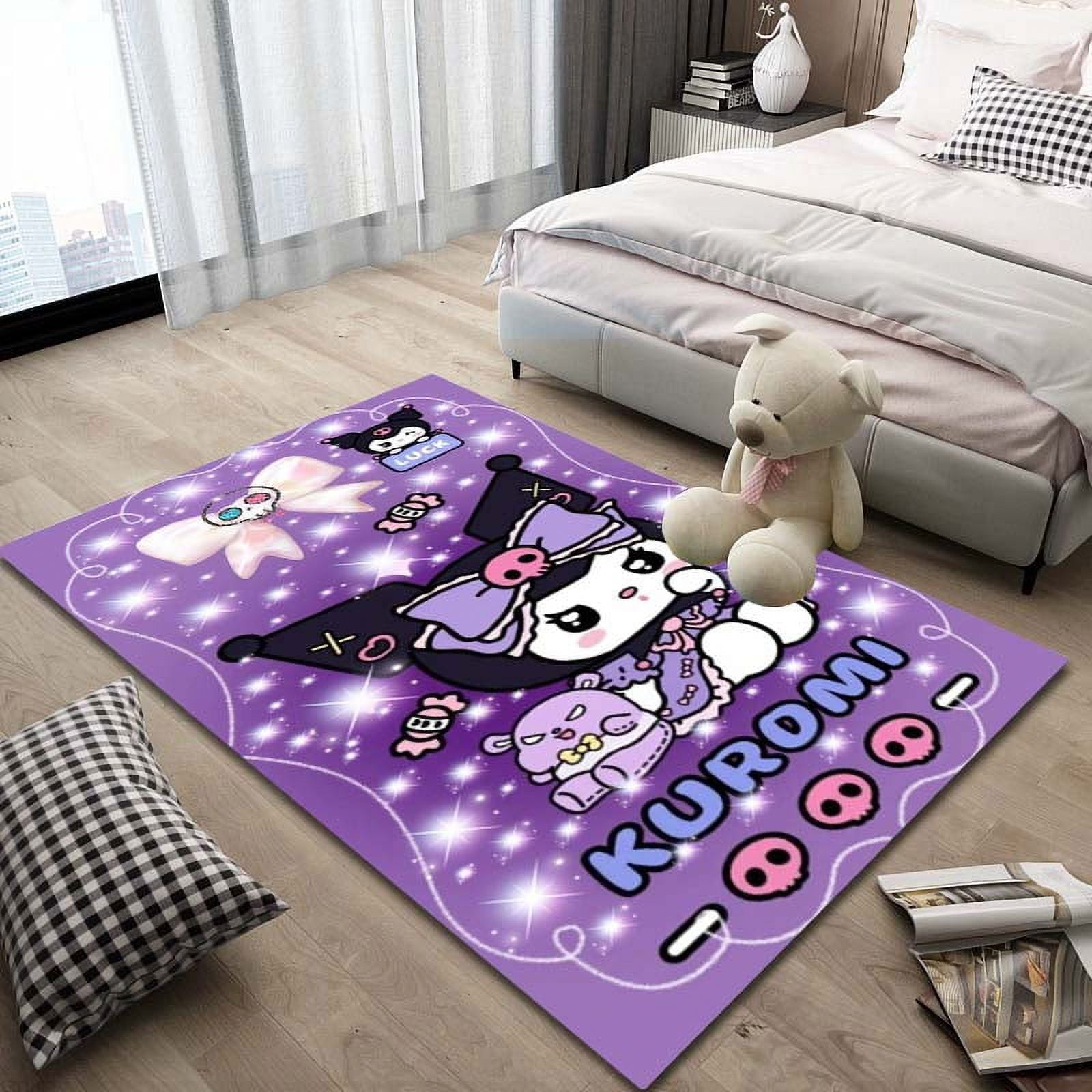 8 Size Kuromi Cute Cartoon Printing Carpet and Rug Living Room Bedroom ...