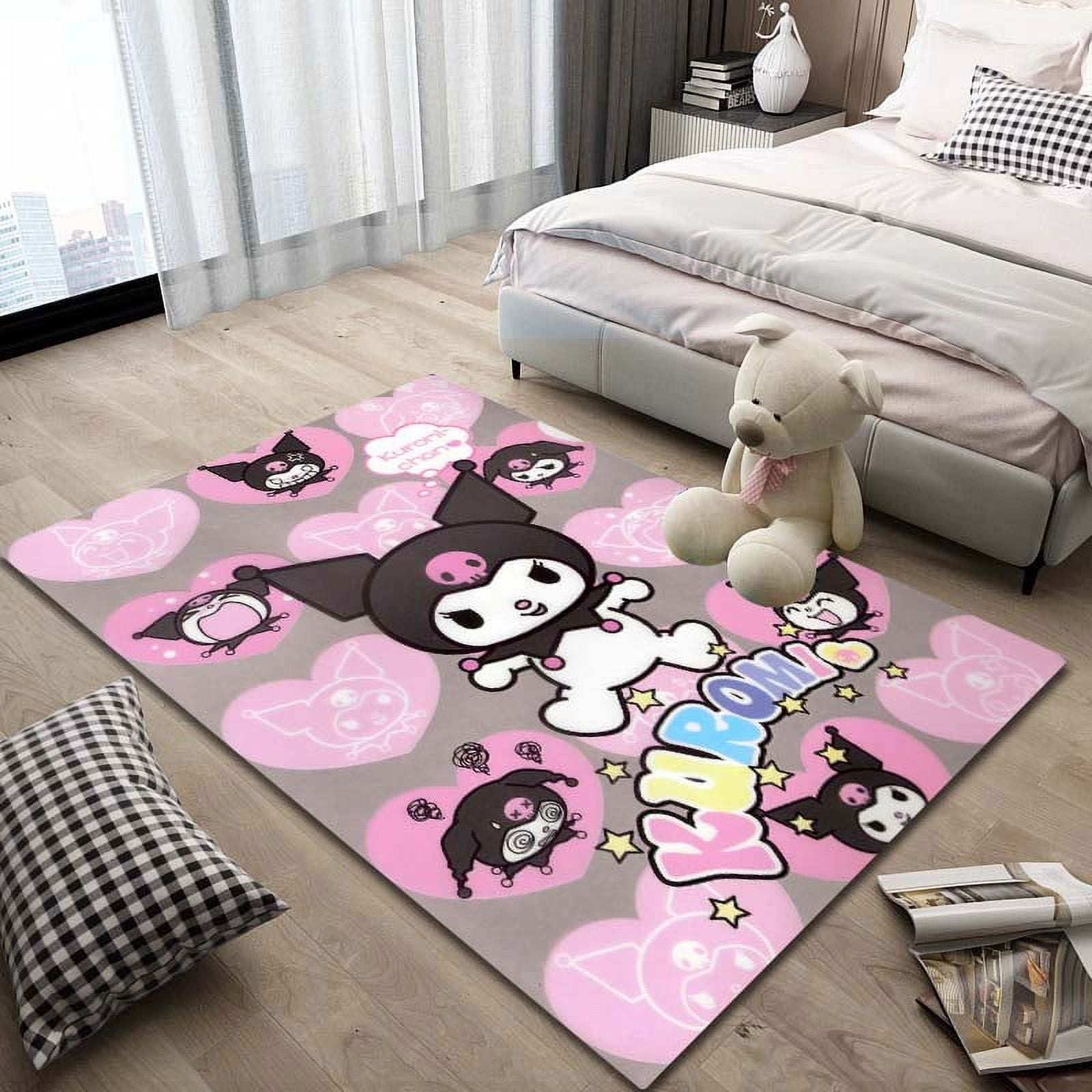 8 Size Kuromi Cute Cartoon Printing Carpet and Rug Living Room Bedroom ...