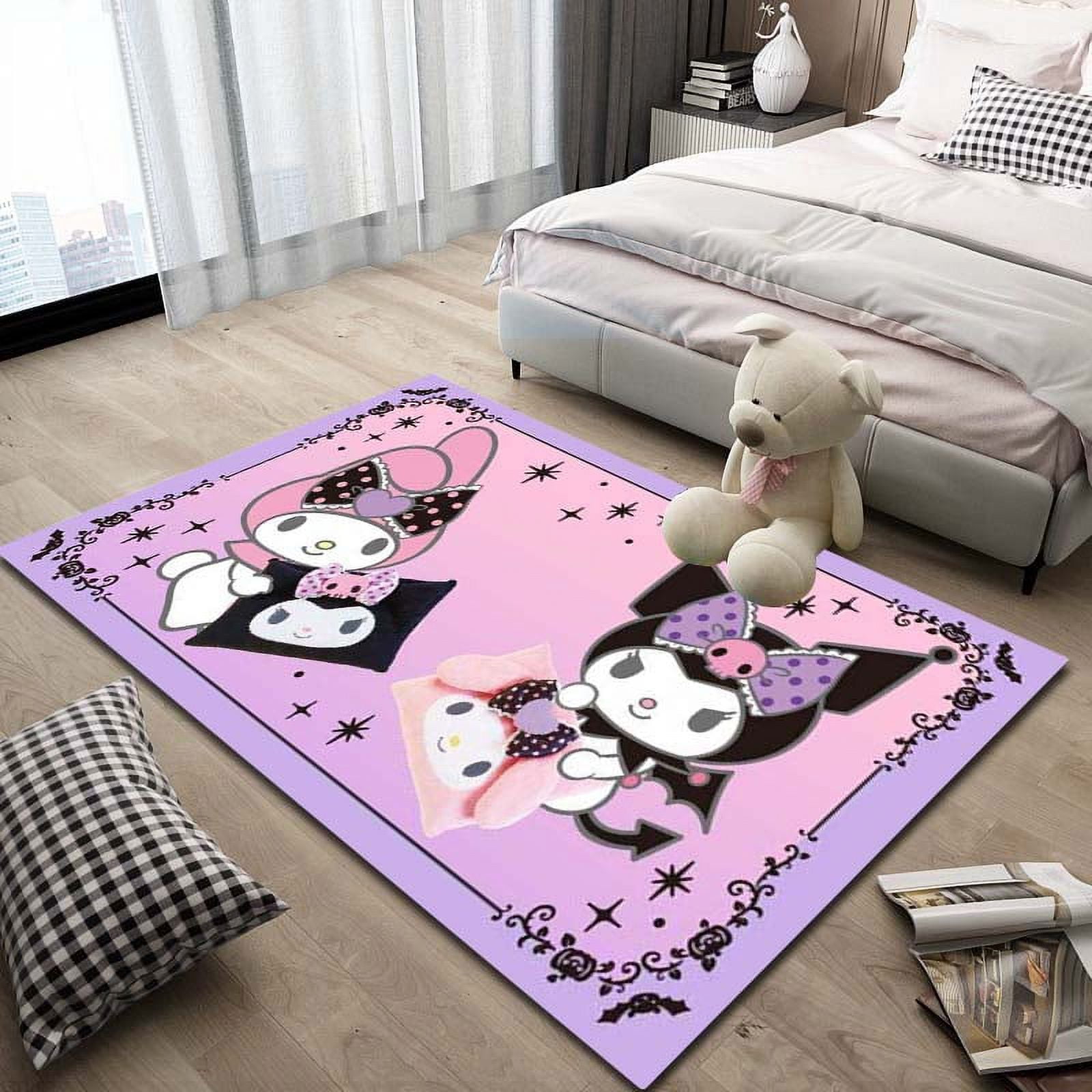 8 Size Kuromi Cute Cartoon Printing Carpet and Rug Living Room Bedroom ...