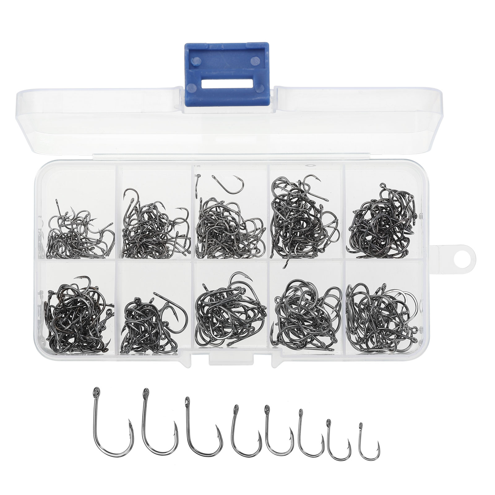 8 Sizes Catfish Hooks, 2#-9# Claw Fish Hook Fishing Hook High Carbon ...