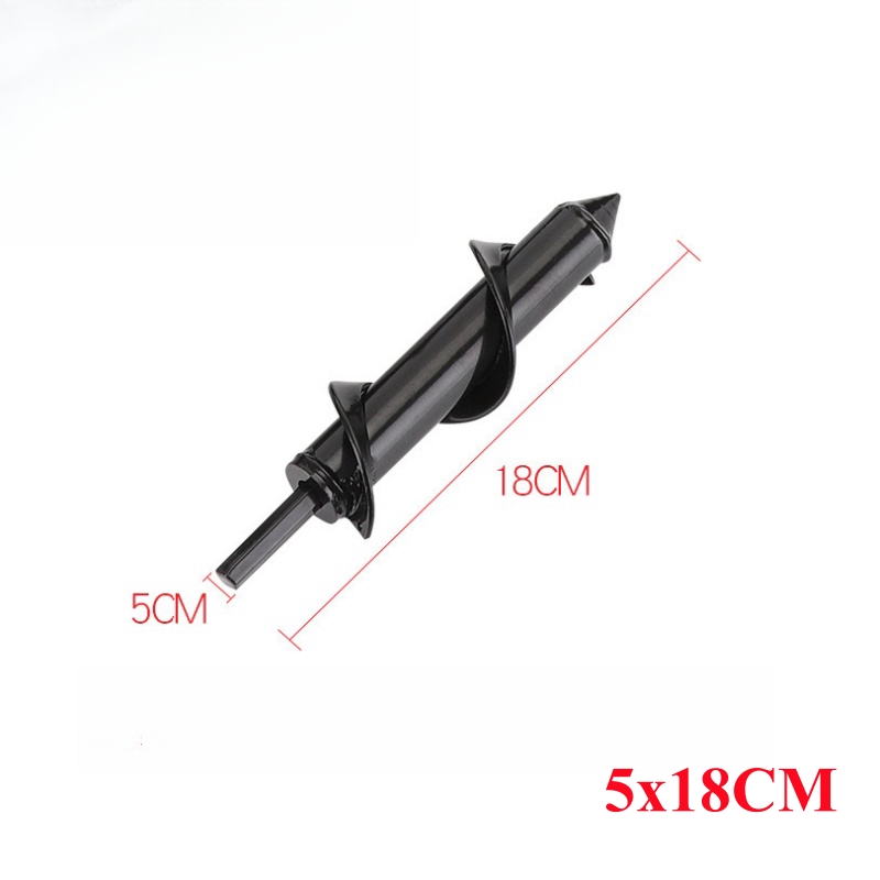 8 Sizes DIY Carbon Steel Planter Garden Auger Spiral Drill Bit Flower ...