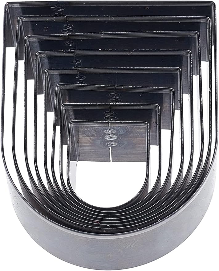 8 Sizes Leather Hole Punch Die Horseshoe Hollow Puncher High Carbon ...