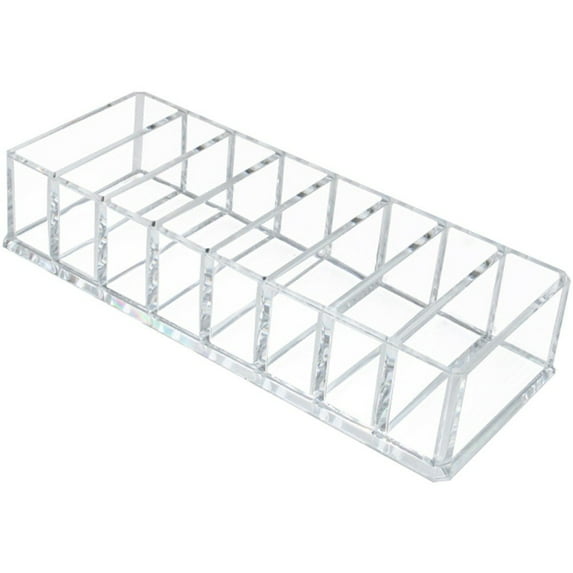 8 Slot Lip Gloss Display Rack Nail Polish Holder Transparent Acrylic ...