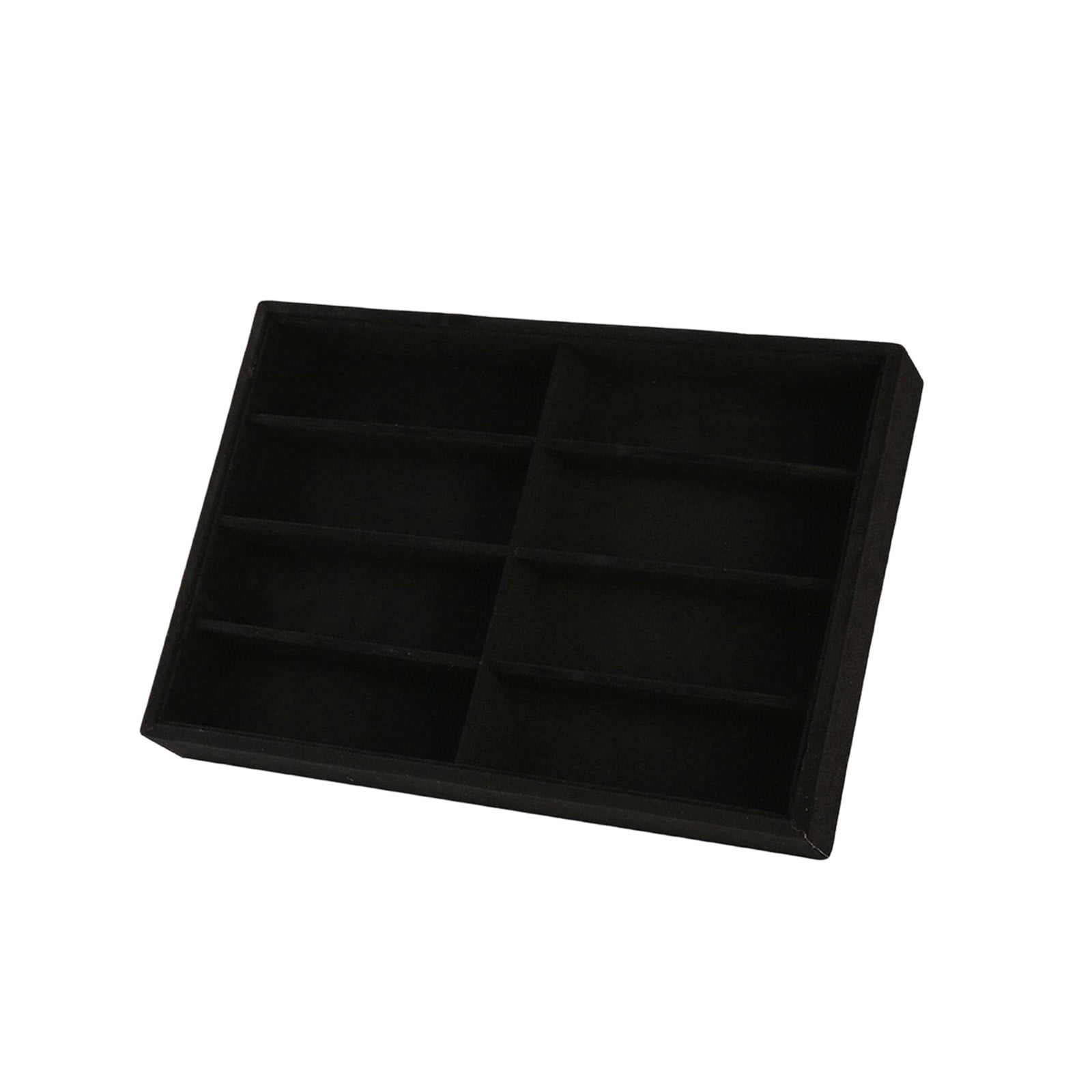 8-Slot Velvet Eyeglass Storage Tray - Sunglass Display Organizer Case ...