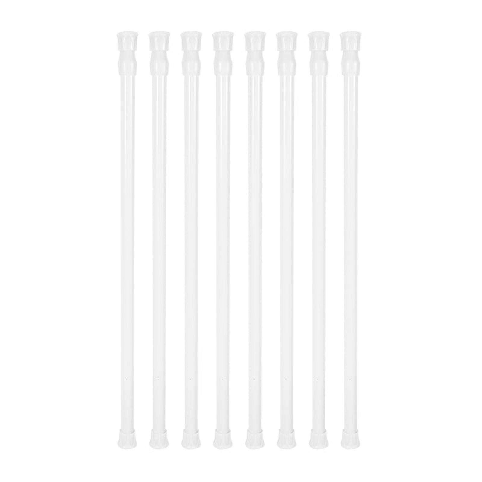 8 Small Tension Rods 15.7 inch to 28 inch Spring Extendable Curtain ...