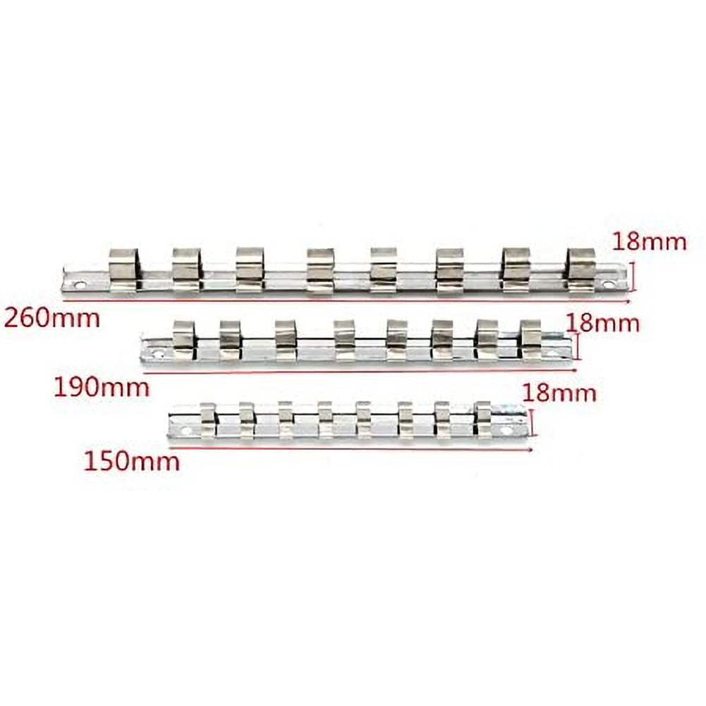 8 Socket Carbon Steel Tool Organizer Rack Divider Rail Stand Shelf Tray ...