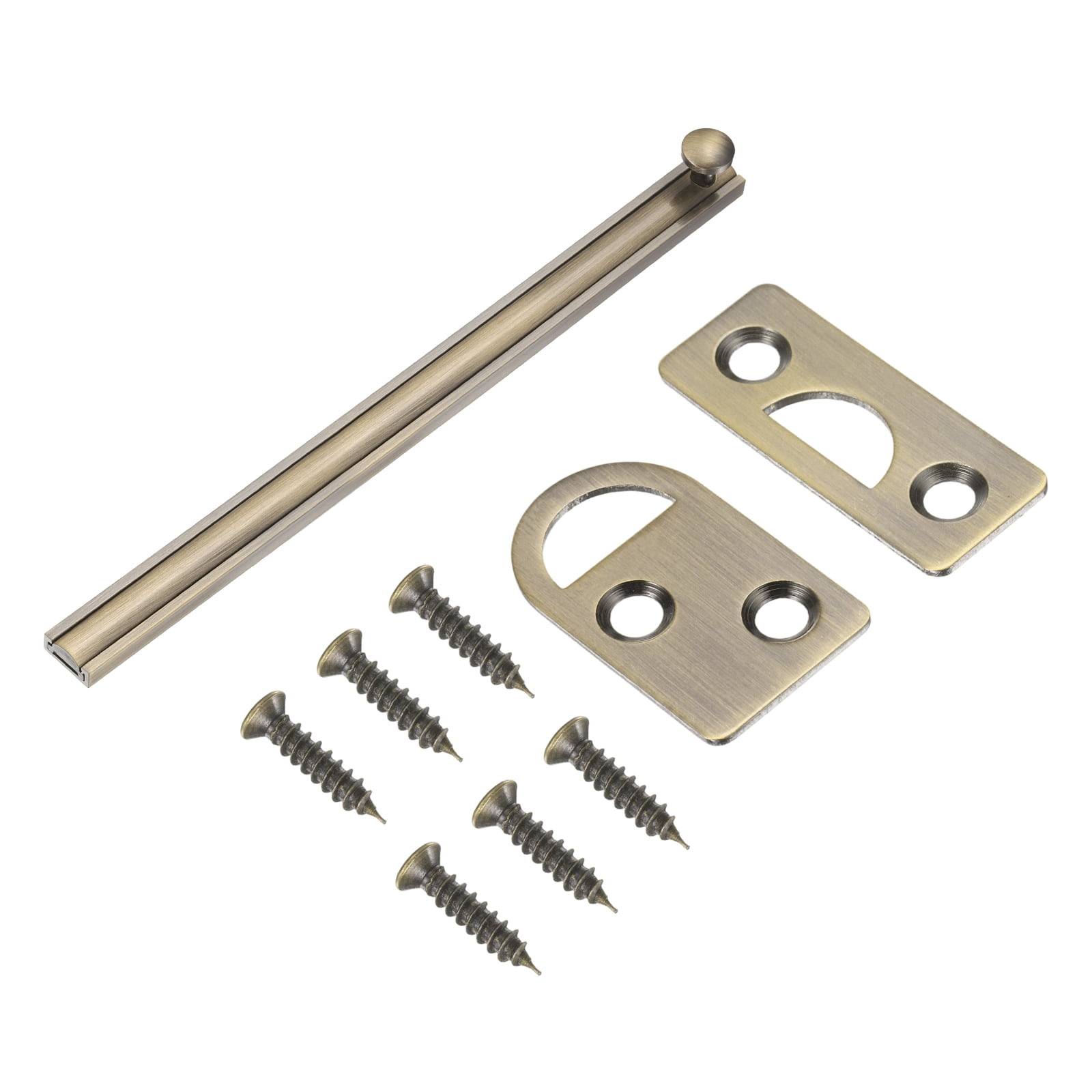 8" Solid Brass Surface Bolt, Concealed Security Slide Latch Door Lock ...