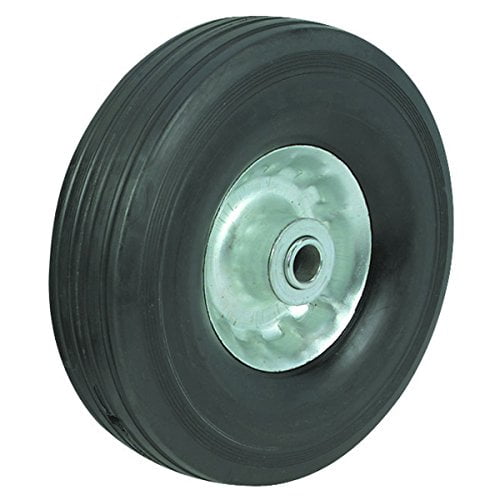 8" Solid Rubber Tire with Zinc Plated Rim 300 lbs. Capacity for Carts ...