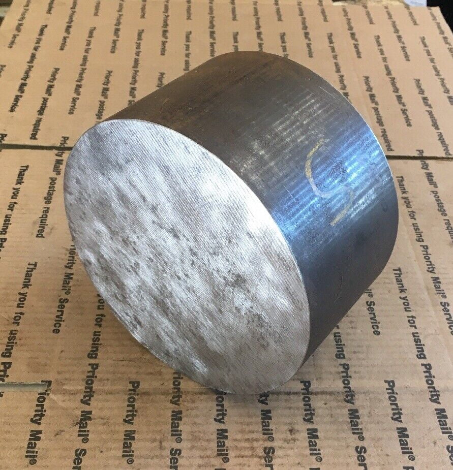 8” Solid Steel Round Bar 4" L Lathe Stock Machining Blacksmithing 1045 ...