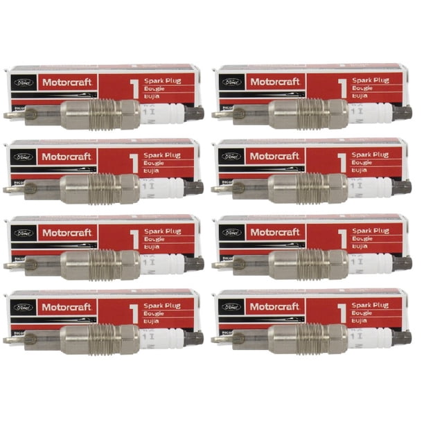 8 Spark Plugs OEM FORD MOTORCRAFT PZT14F F150 F250 F350 Exp. Nav. 5.4L ...
