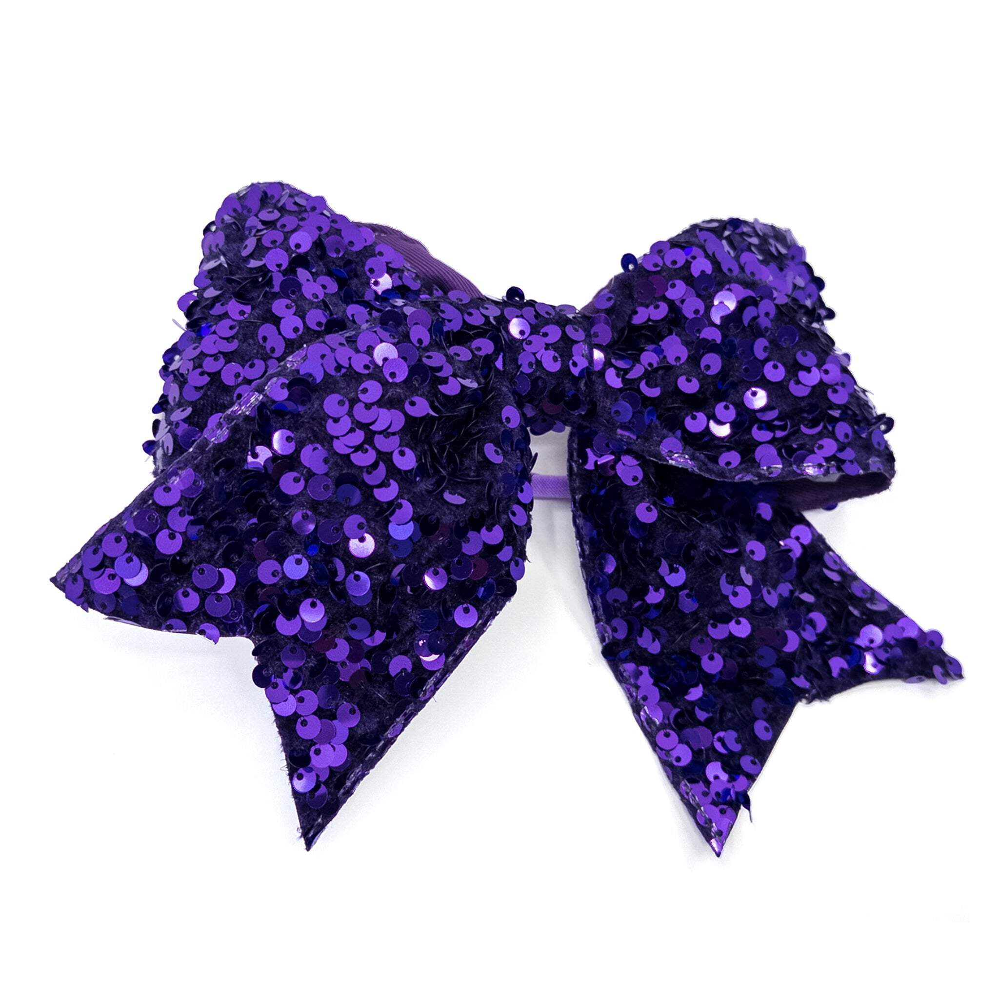 GOGIRL! USA Sparkle Sequin Hair Bows, Purple for All Ages - Walmart.com