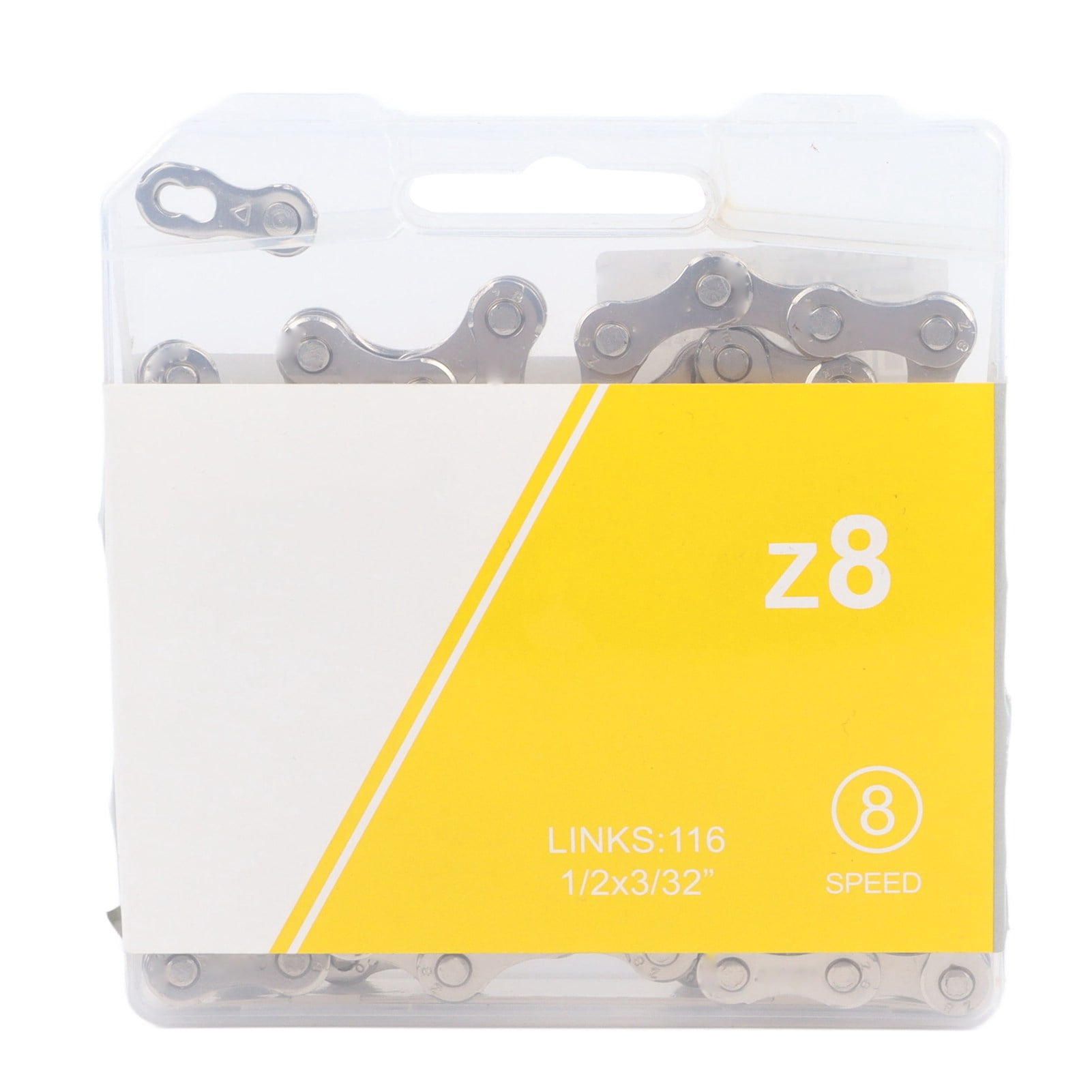 8 Speed Bike Chain Steel Fast Installation Silver Silent Accurate ...