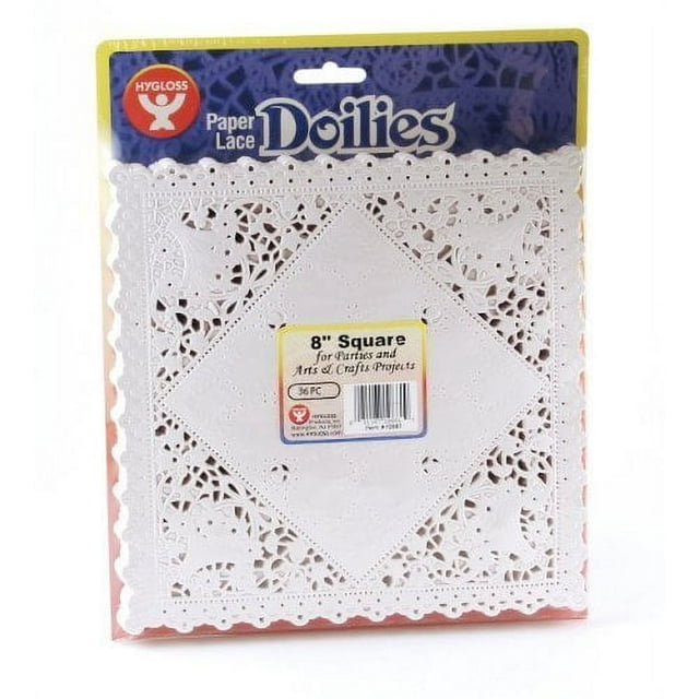 8" Square White Paper Doilies - Walmart.com