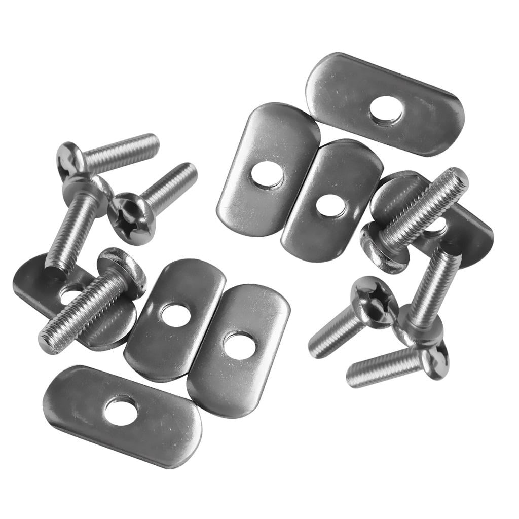 8 Stainless Steel Kayak Rail/Track Screws & Track Nuts Hardware Gear ...