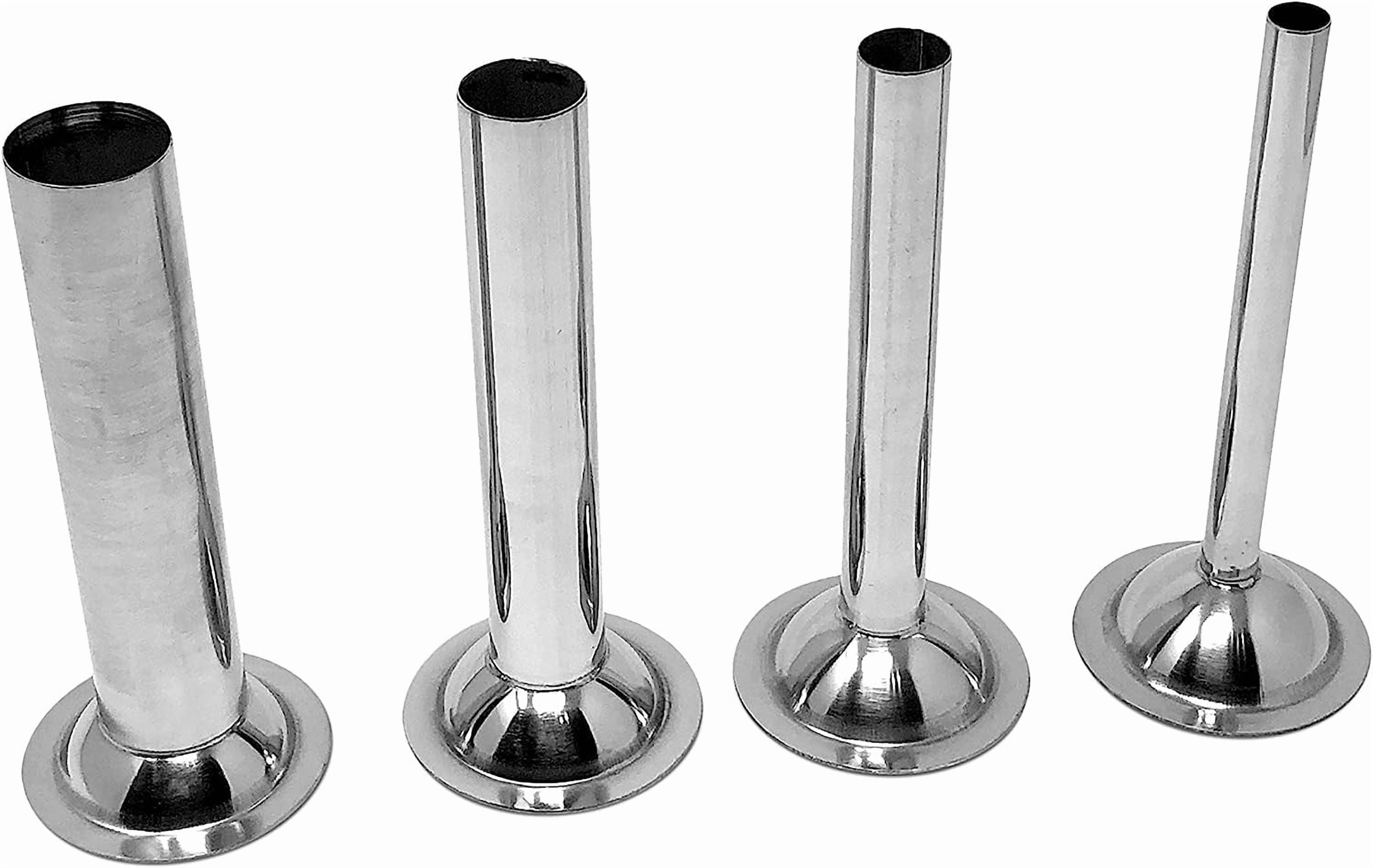 Stainless Steel Sausage Stuffing Tubes for Meat Grinder (Set of 4 ...