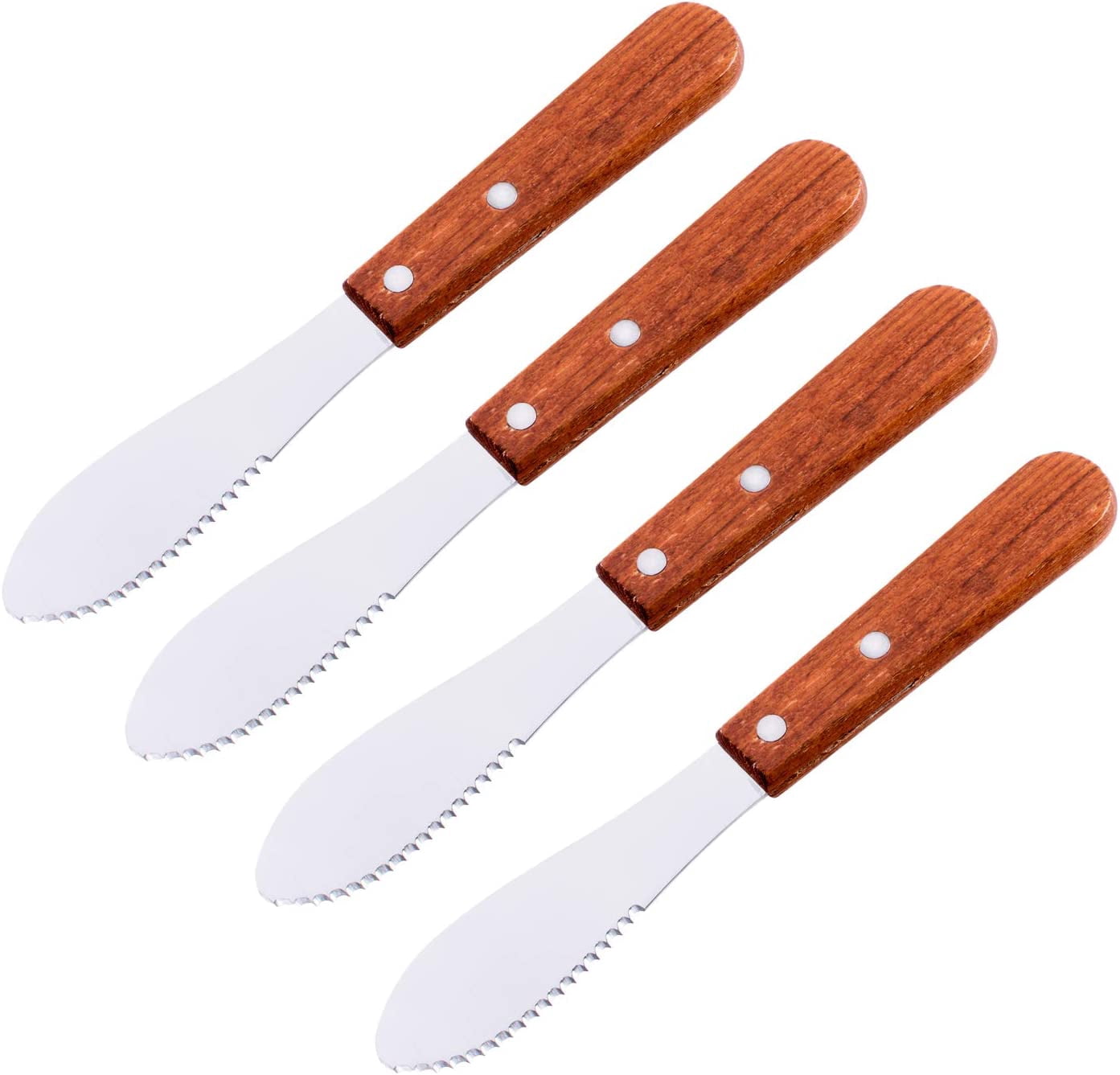8" Stainless Steel Straight Edge Butter Cheese Cream Sandwich Condiment ...