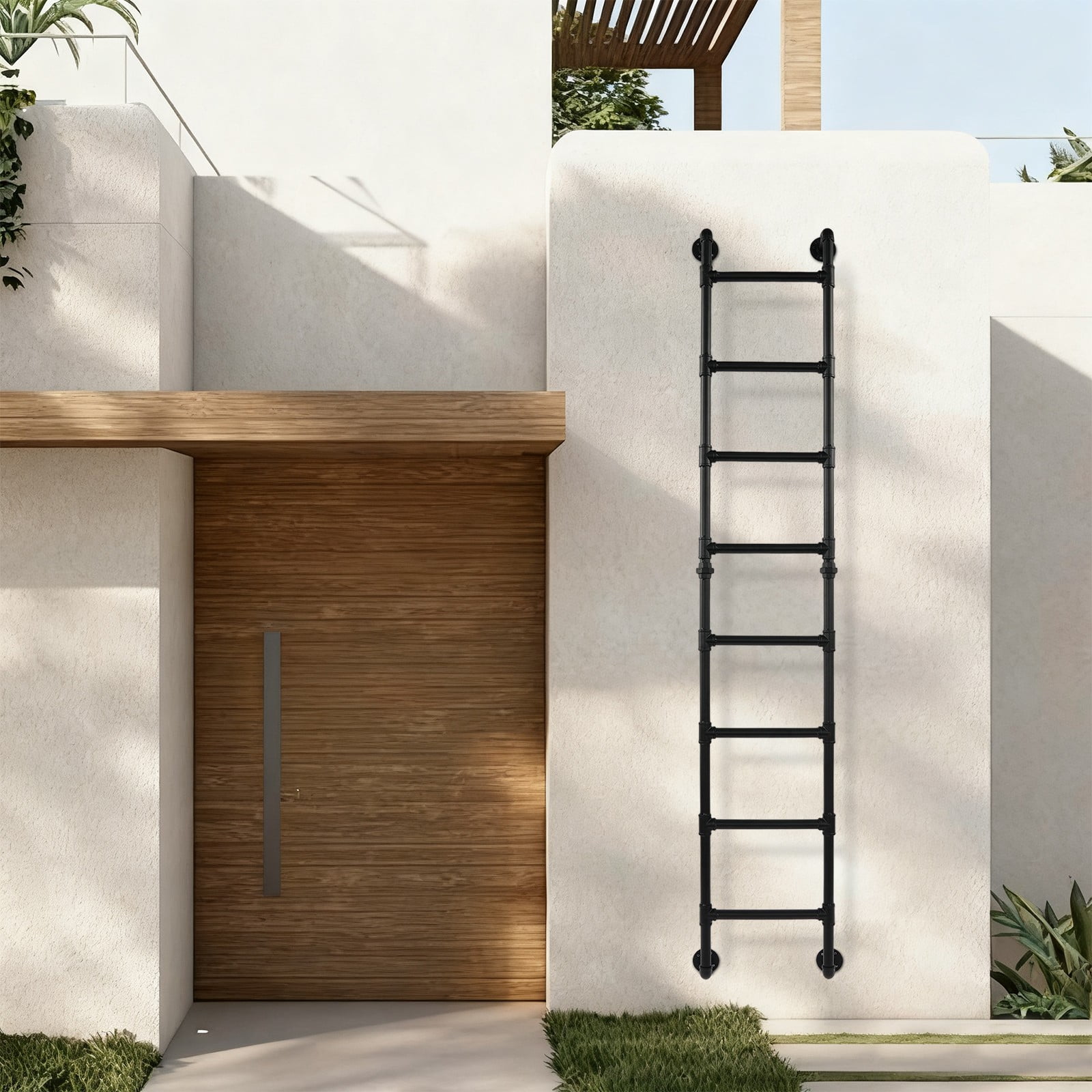 8-Step Ladder Bunk Bed Ladder High Loft Attic Step Ladders Stool Ladder ...