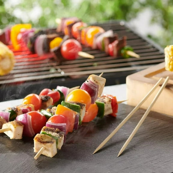 200-Pack 6-Inch Bamboo Knot Skewers for Appetizers, Cocktails, and ...