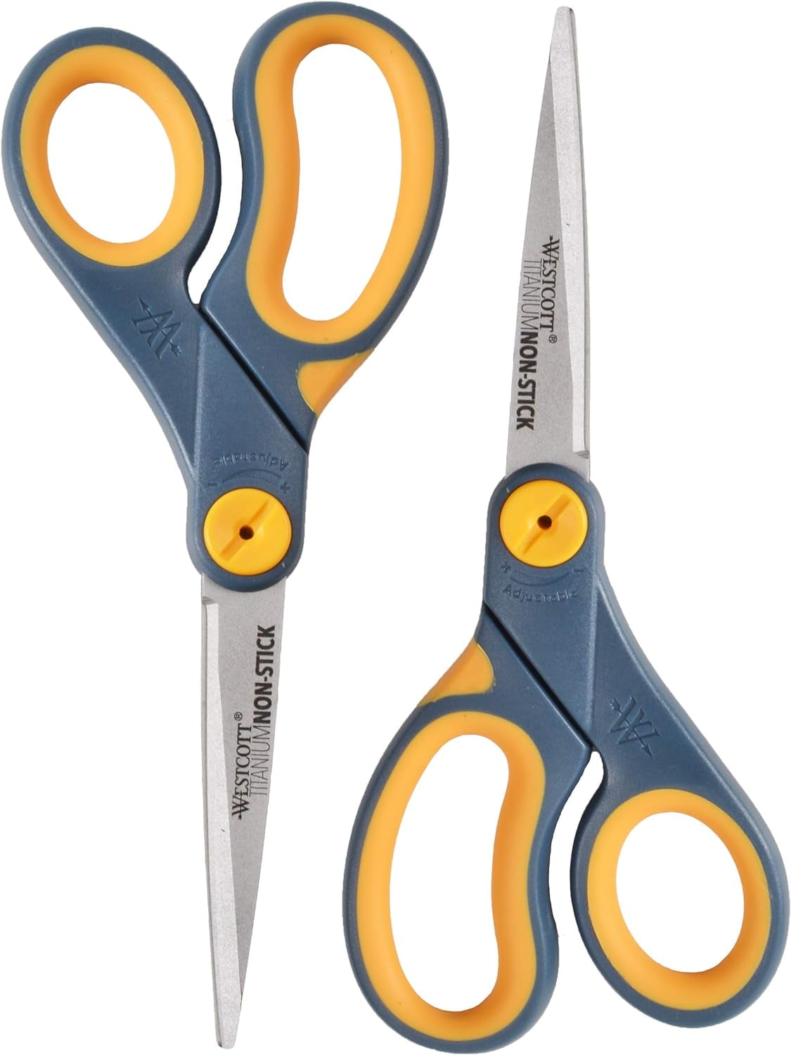 8" Straight Titanium Bonded Non-Stick Scissors with Adjustable Glide ...