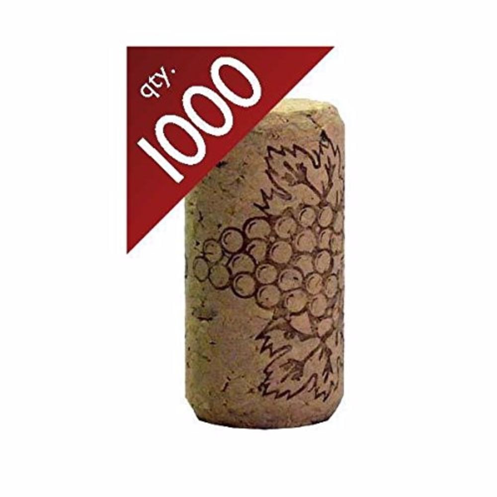Wine Bottle #8 Straight Corks 7/8" x 1 3/4", All-Natural, Beveled, Bag ...