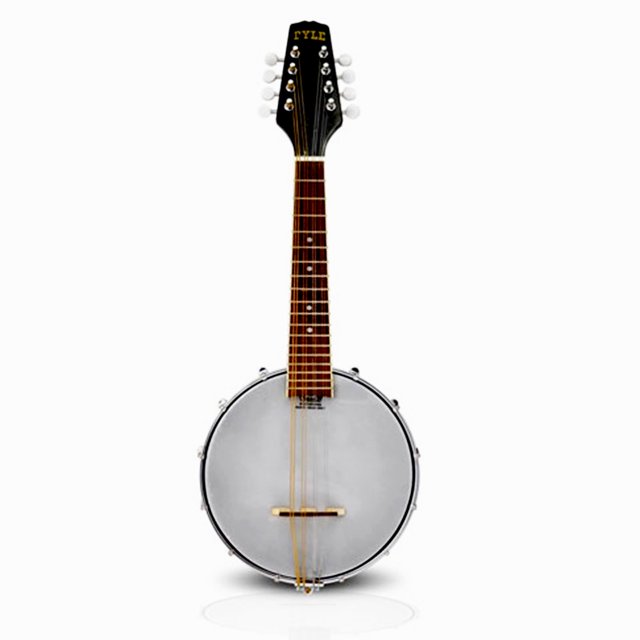 8-String Mandolin-Banjo Hybrid with White Jade Tuner Pegs & Rosewood ...