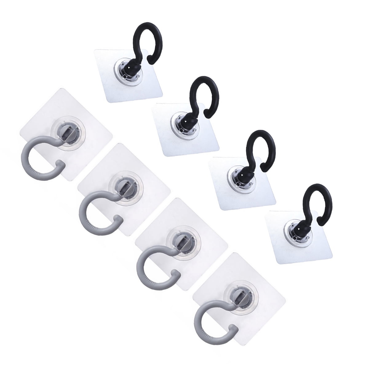 8 Swivel Hooks Adhesive Ceiling Hooks Heavy Duty Wall Hooks for Hanging ...