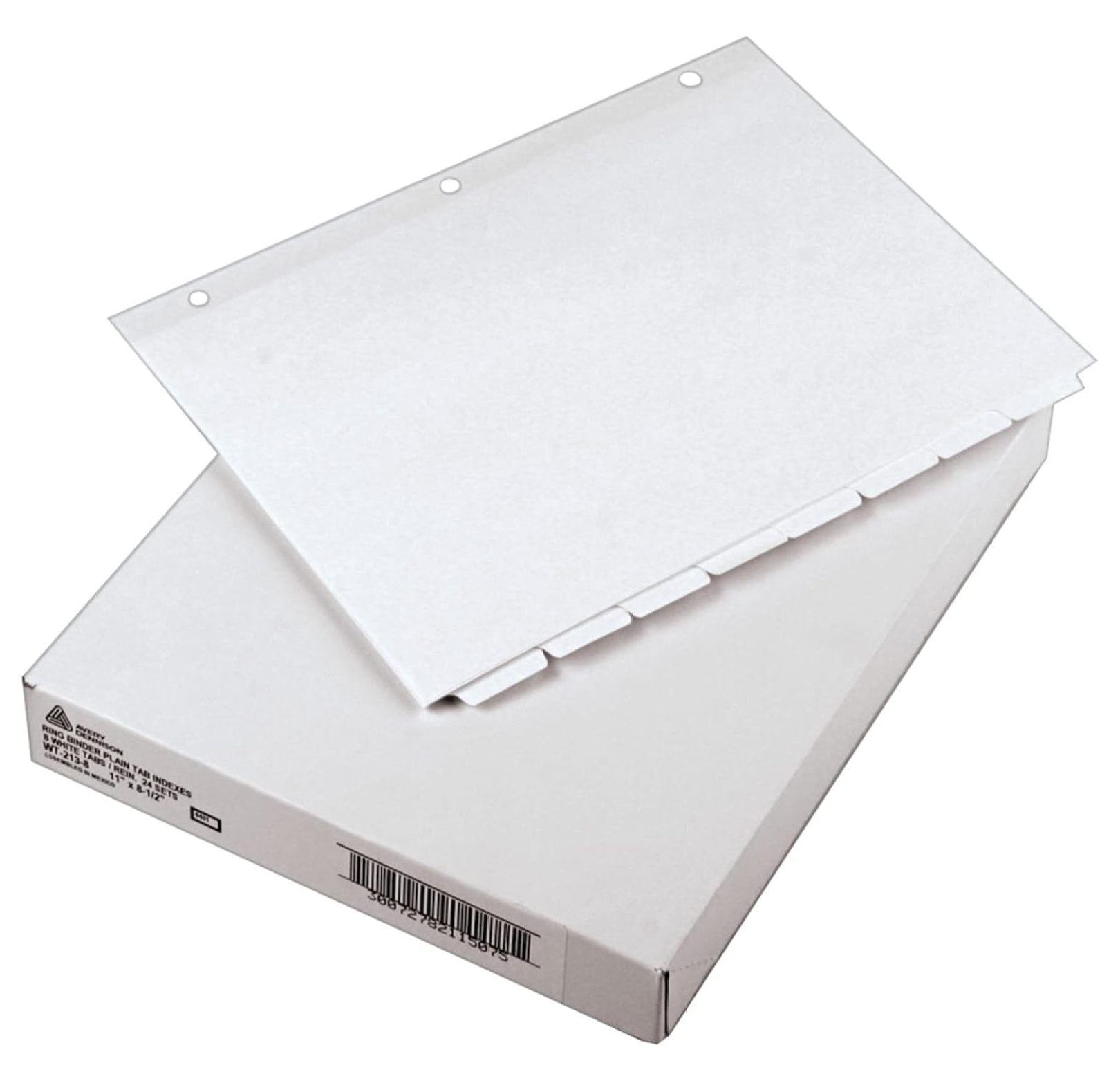 8-Tab Binder Dividers, 24 Sets - Write On Plain Tabs for 3-Ring Binders ...