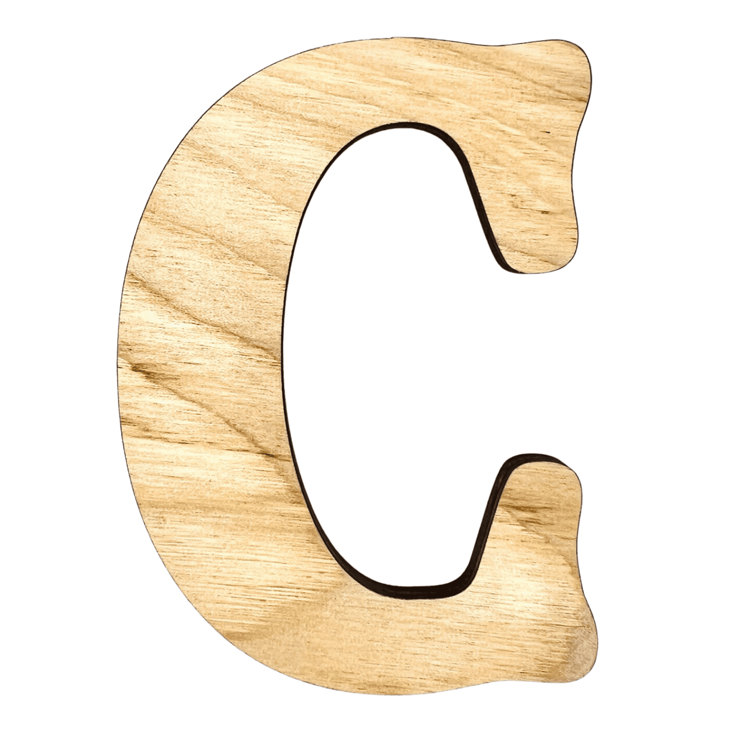 8" Tall Birch Plywood Letter C | 1/4" Thick | Krafty Supply Letters ...