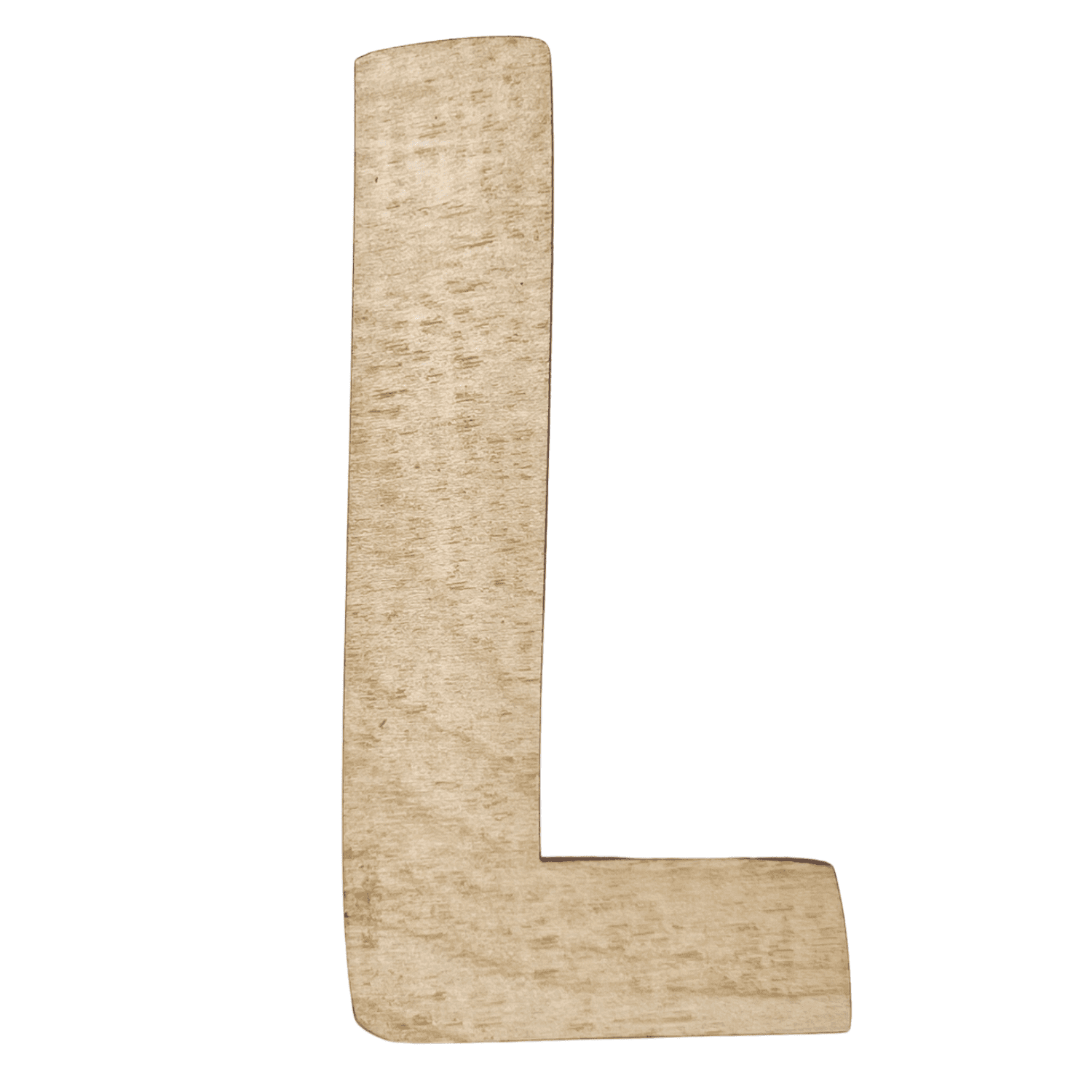 8" Tall Birch Wood Letter L | 1/4" Thick | Wood Craft Letter | American ...