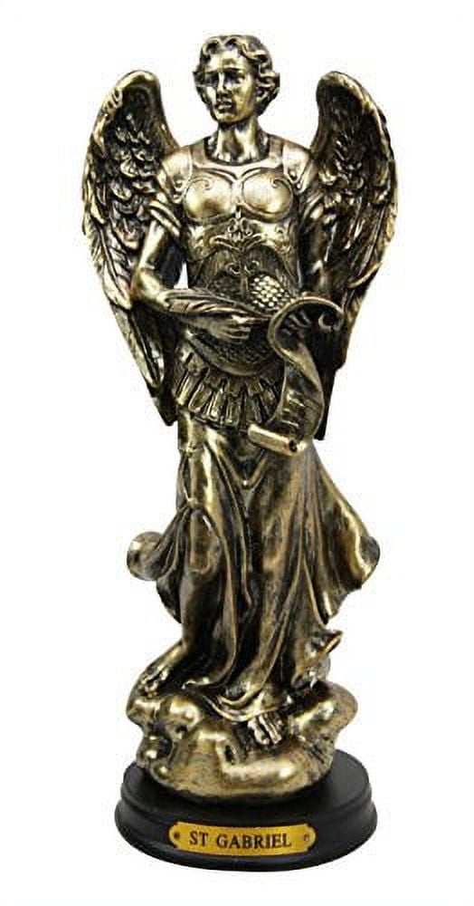 8" Tall Catholic Church Saint Archangel Gabriel With Scroll Message ...