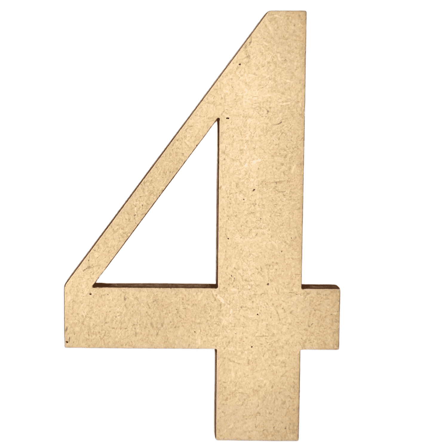 8" Tall MDF Number 4 | 1/8" Thick | Krafty Supply Letters | Times ...